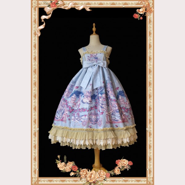Infanta Cinderella Cats Classic Lolita Dress JSK - Design 2 (IN900)